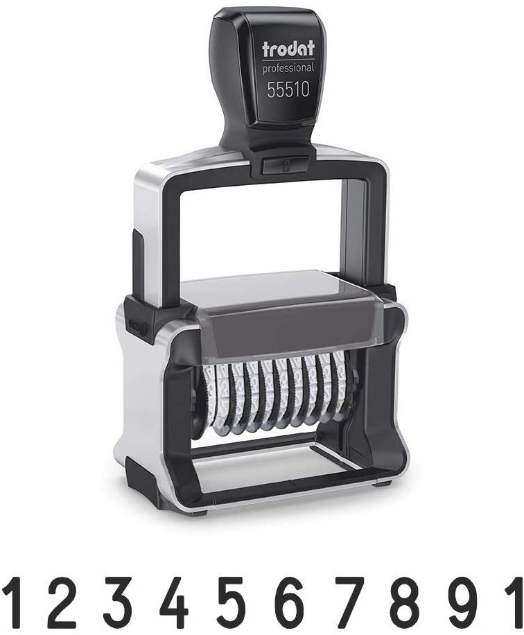 Timbro Numeratore Autoinchiostrante Professional 55510/PL Trodat - 5 mm - 10 Col 190084202053 | eBay